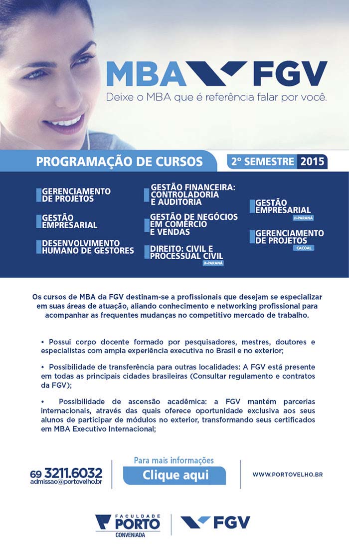 Cursos de MBA da FGV com matrículas abertas | Conselho Regional de ...
