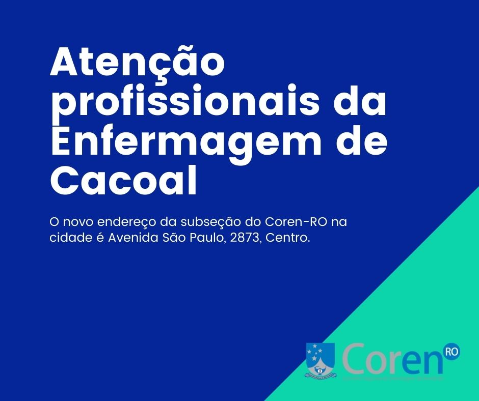 Coren-RO informa: Subseção de Cacoal tem novo endereço | Conselho ... Coren-RO informa: Subseção de Cacoal tem novo endereço | Conselho ...